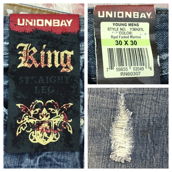 UNIONBAY | Jeans | Nwt Men Unionbay Straight Leg Denim Jean Size 3 ...
